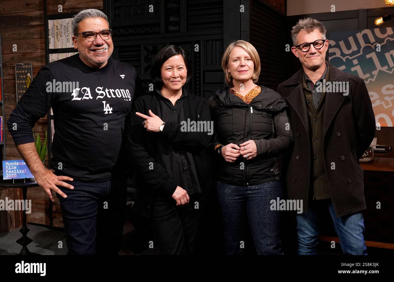From left, Sundance Film Festival director Eugene Hernandez, director ...
