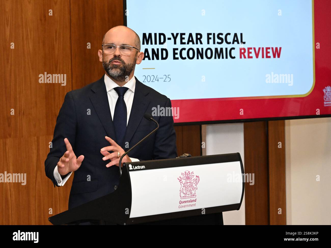 Brisbane, Australia. 23rd Jan, 2025. Queensland Treasurer David ...