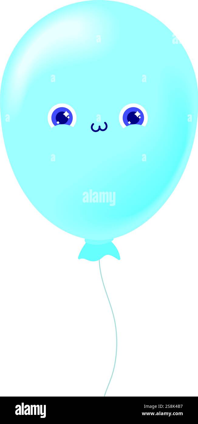 balloon helium kawaii cute Stock Vector Image & Art - Alamy