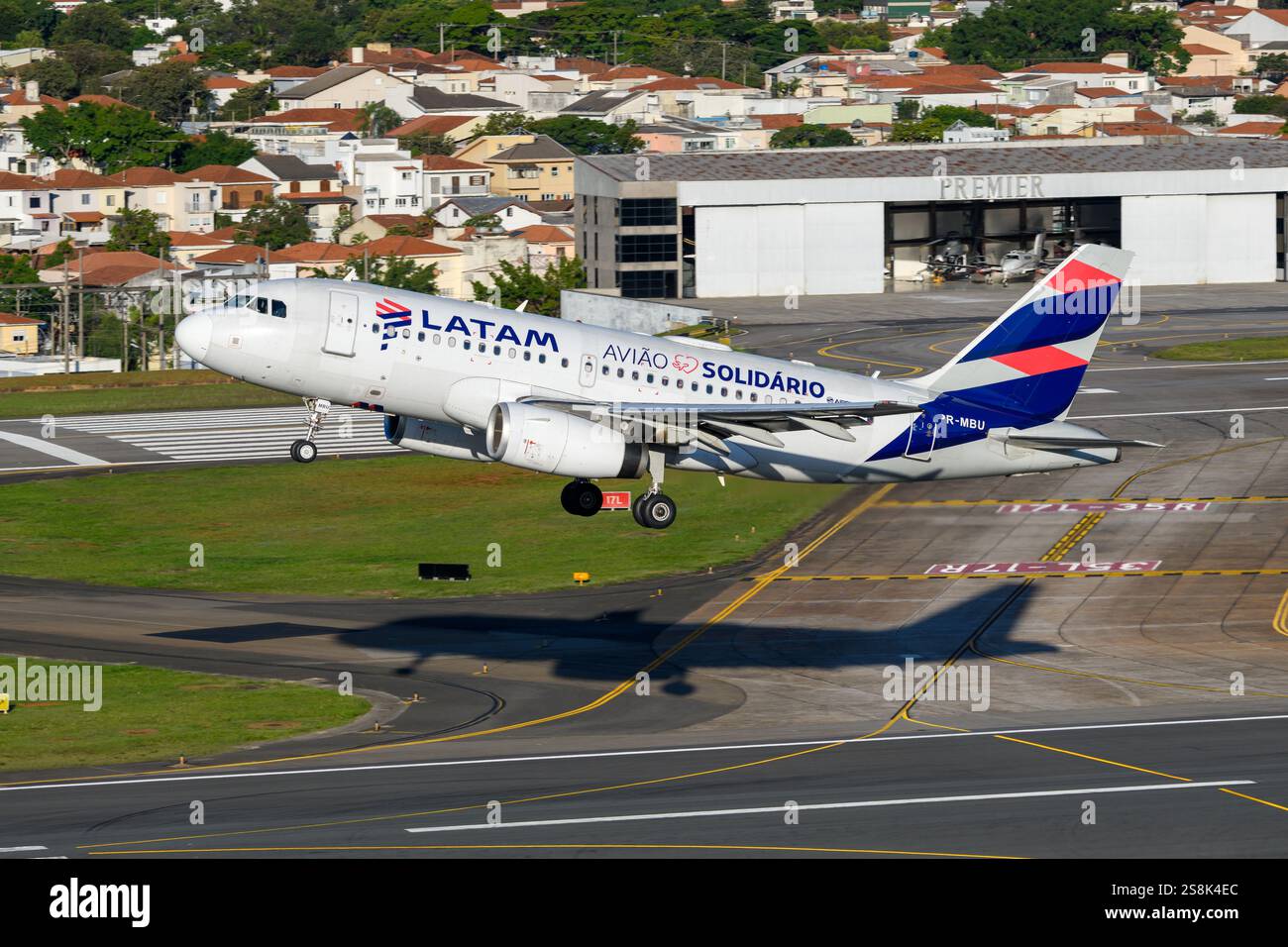 LATAM Airlines Airbus A319 airplane taking off. Aircraft of LATAM ...