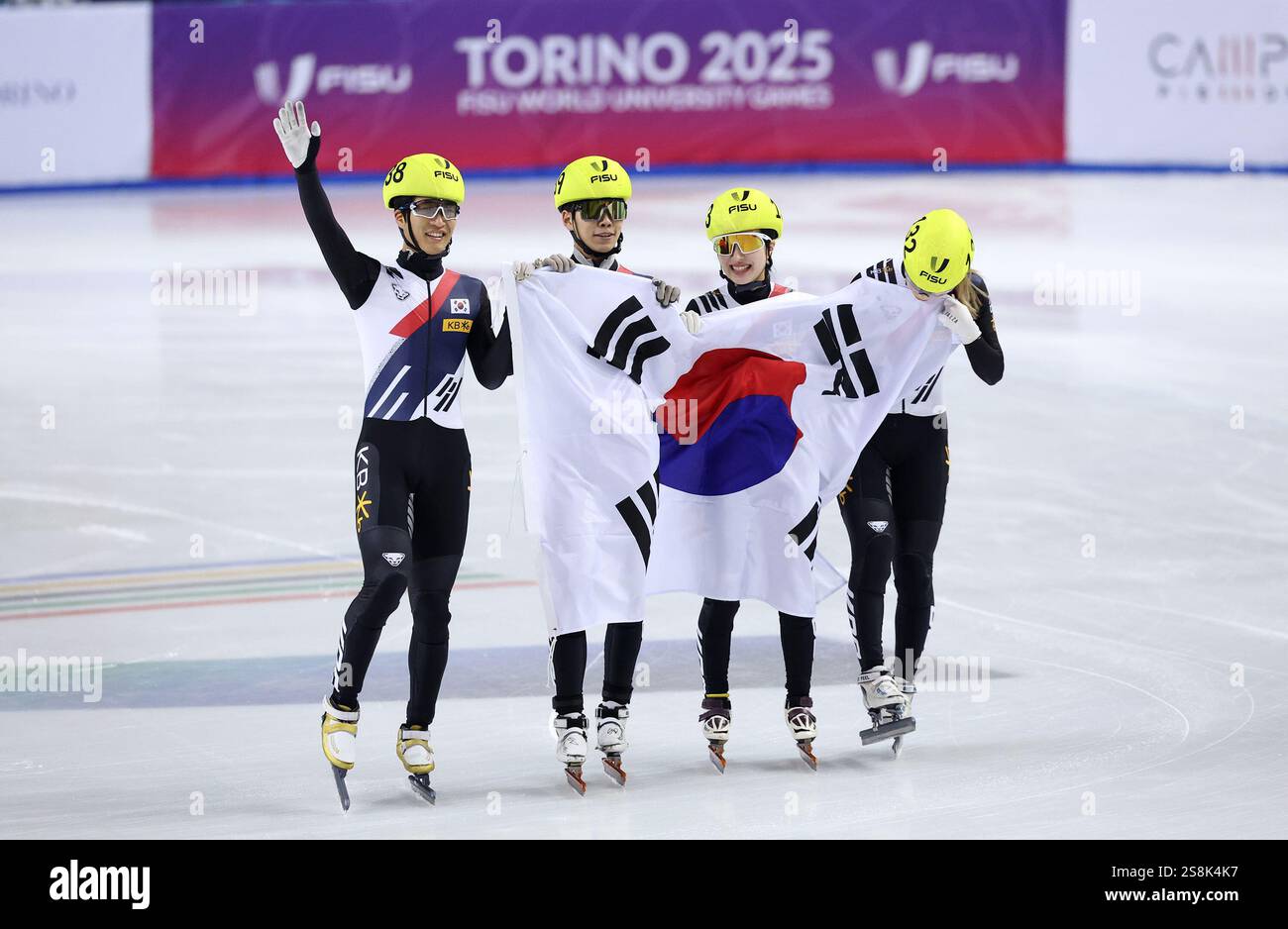 Turin, Italy. 22nd Jan, 2025. Kim Taesung, Lee Donghyun, Kim Gilli and ...