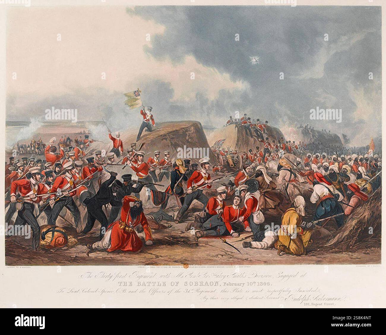 The Battle of Sobraon 10 February 1846. The battle was fought on the ...
