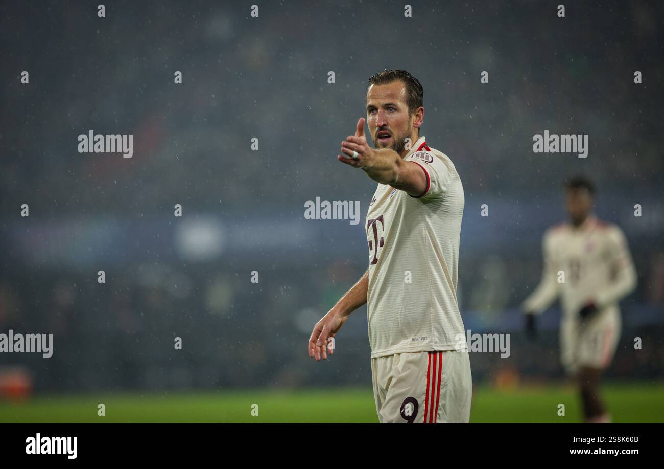 Rotterdam, Netherlands. 22nd Jan 2025. Harry Kane (FCB) Feyenoord ...