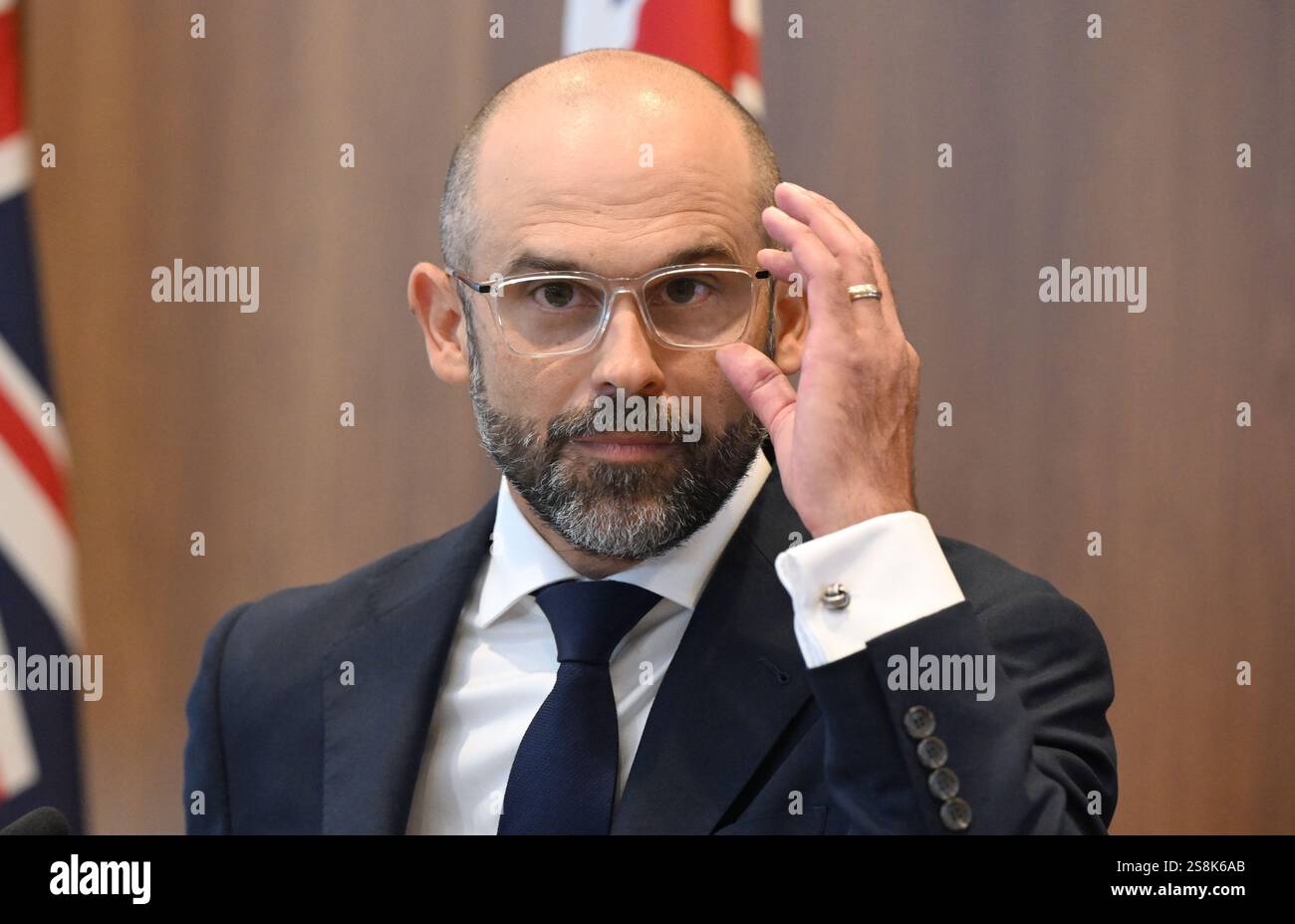 Brisbane, Australia. 23rd Jan, 2025. Queensland Treasurer David ...