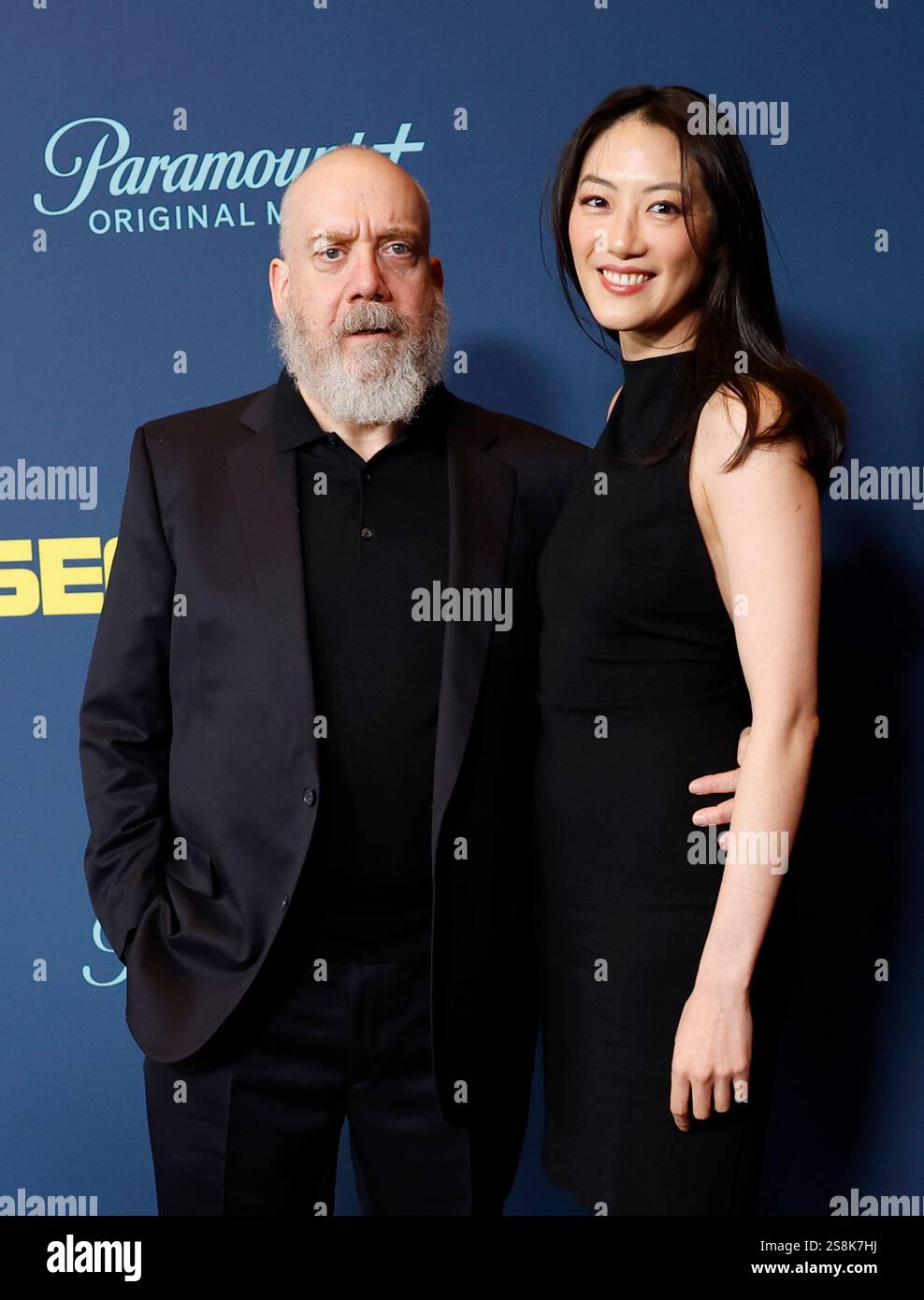 New York, United States. 22nd Jan, 2025. Paul Giamatti and Clara Wong ...