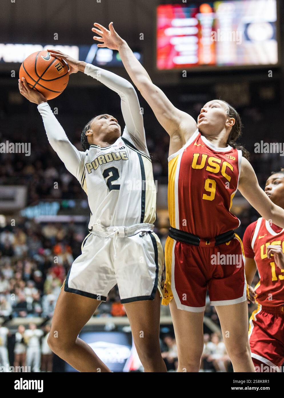 January 22, 2025, West Lafayette, Indiana, USA: RASHUNDA JONES (2) of ...