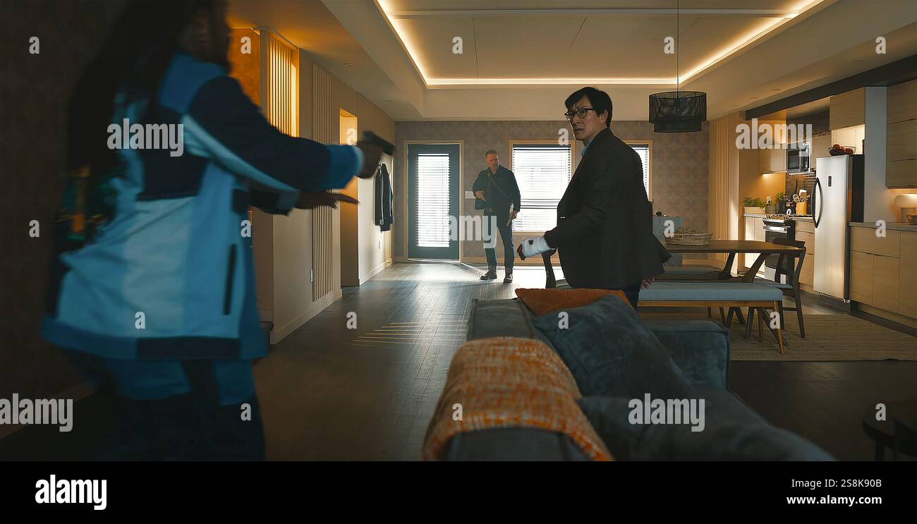 LOVE HURTS - FILM STILLS. 2025 . USA. Ke Huy Quan in Love Hurts - (C)Universal Films - an ...