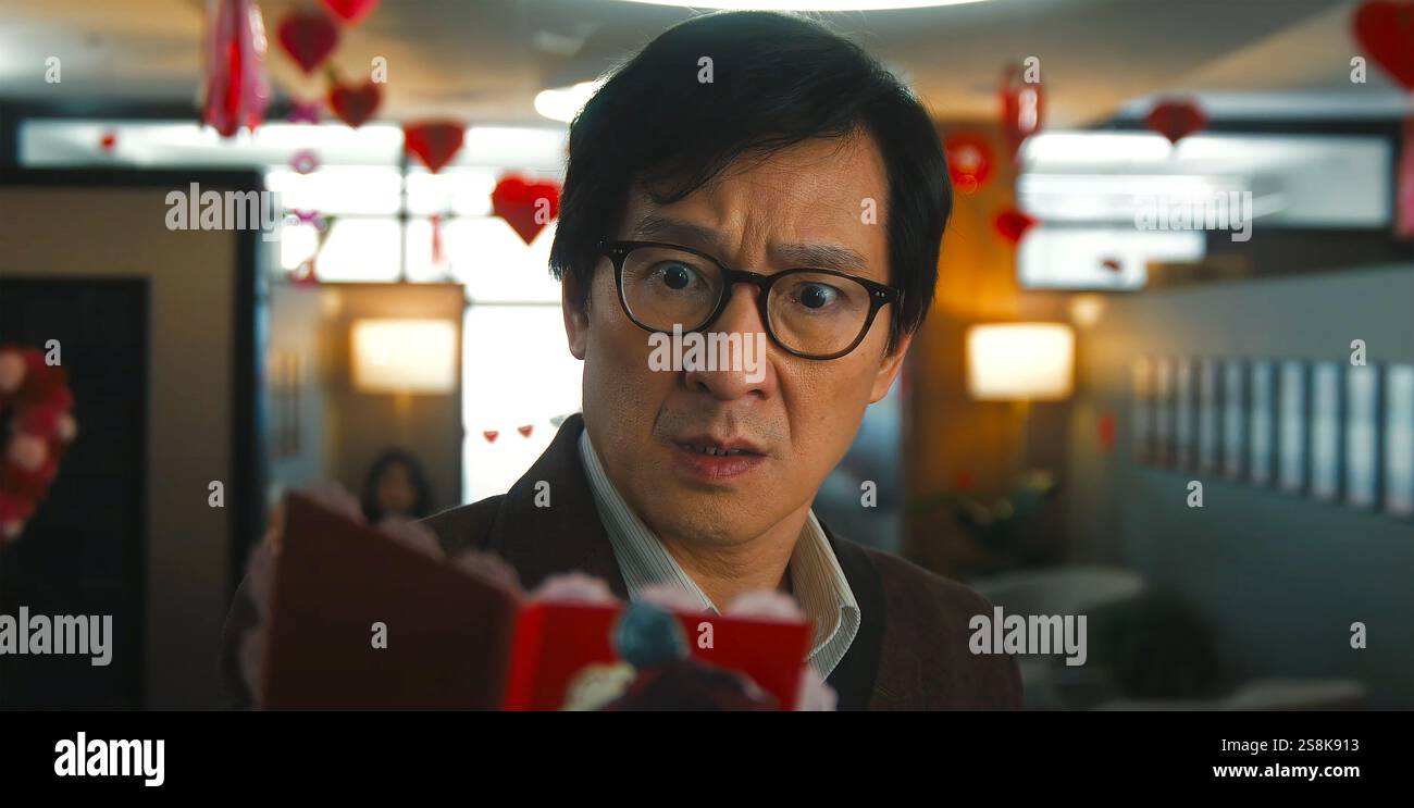 LOVE HURTS - FILM STILLS. 2025 . USA. Ke Huy Quan in Love Hurts - (C)Universal Films - an ...