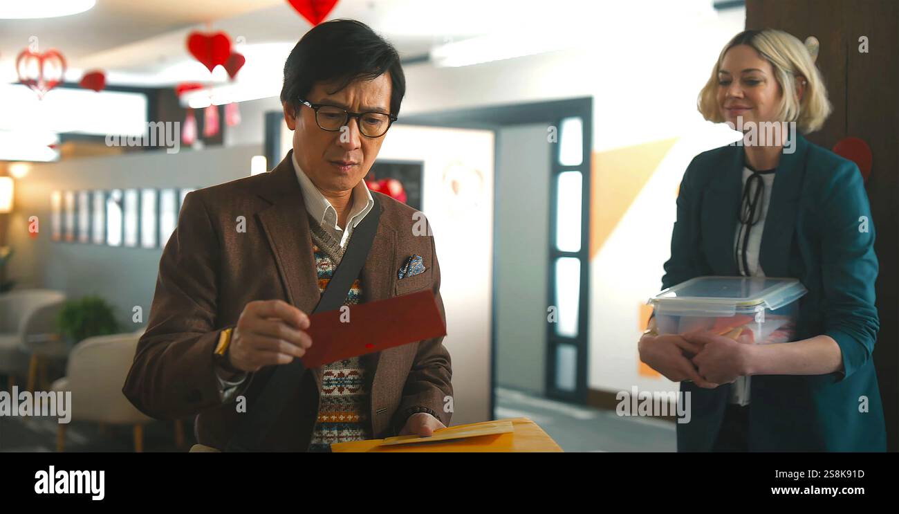 LOVE HURTS - FILM STILLS. 2025 . USA. Ke Huy Quan and Lio Tipton in Love Hurts - (C)Universal ...