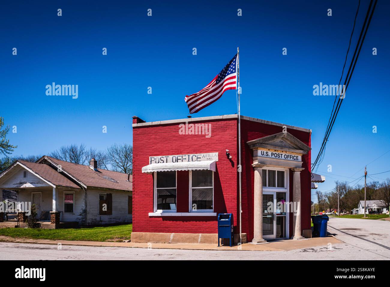 Springfield, MO USA - April 28, 2018: Originally a bank, the Avilla ...