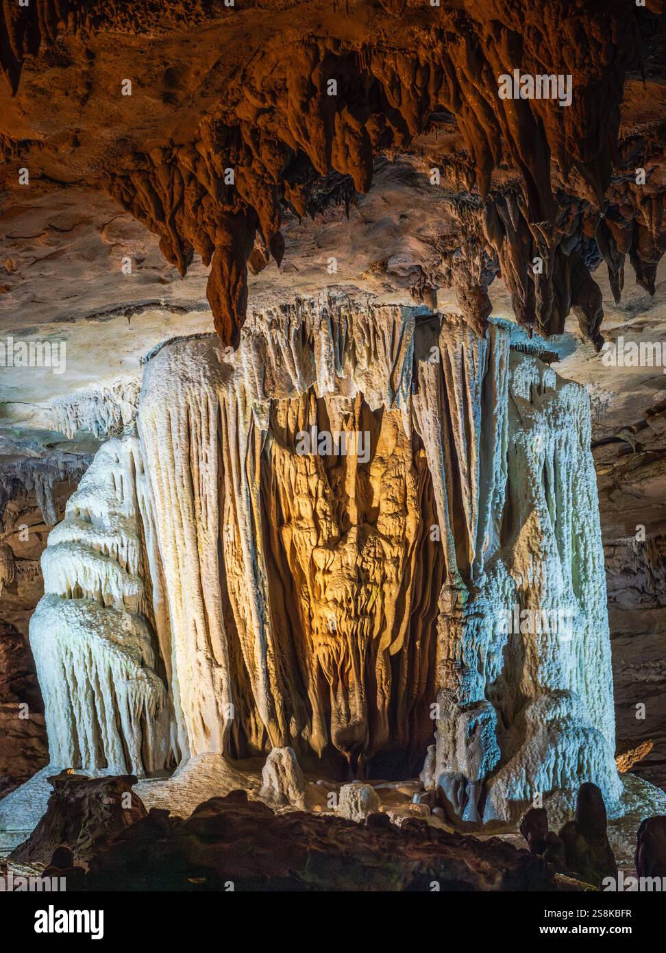 Springfield, MO USA - April 28, 2018: Fantastic Caverns is the only ...