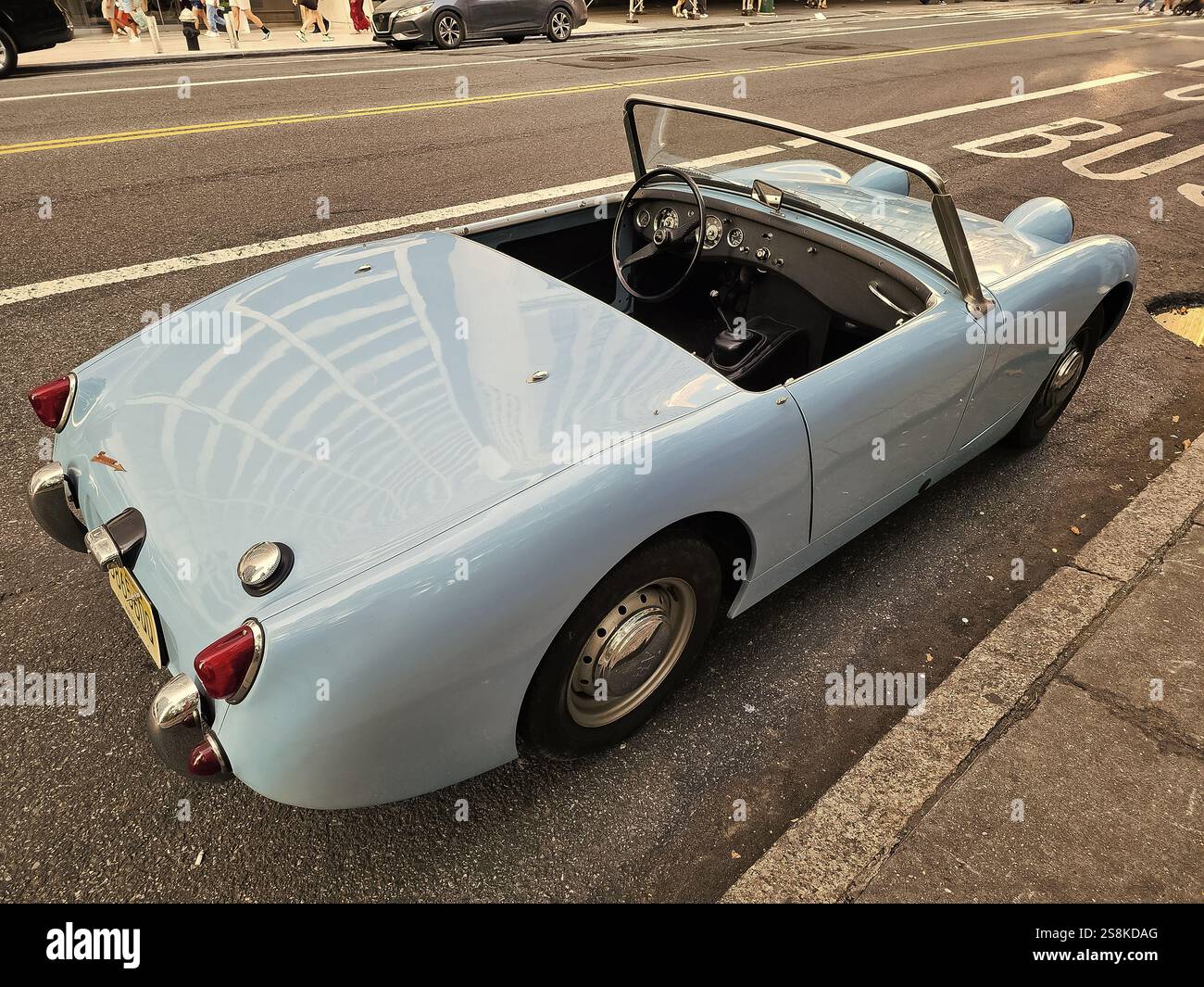 New York City, USA - August 06, 2023: Austin Healey Sprite 1960 vintage ...