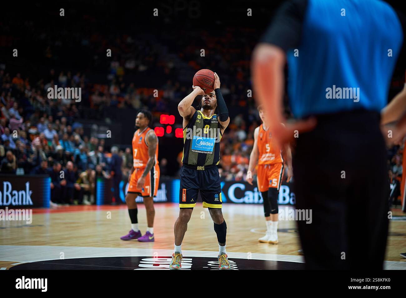 Sharife Cooper Of Aris Midea Thessaloniki Seen In Action During The BKT sharife-cooper-of-aris-midea-thessaloniki-seen-in-action-during-the-bkt