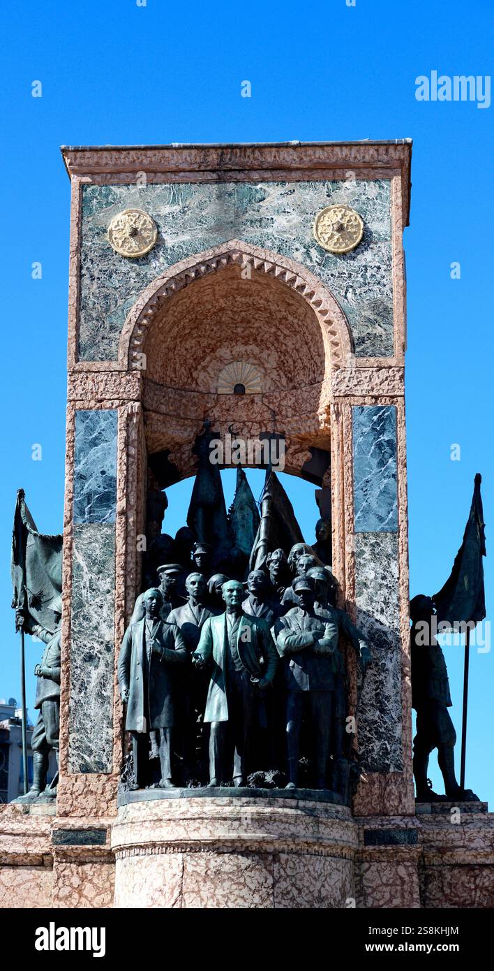 Republic Monument in Taksim Square, Istanbul, Turkey Stock Photo - Alamy