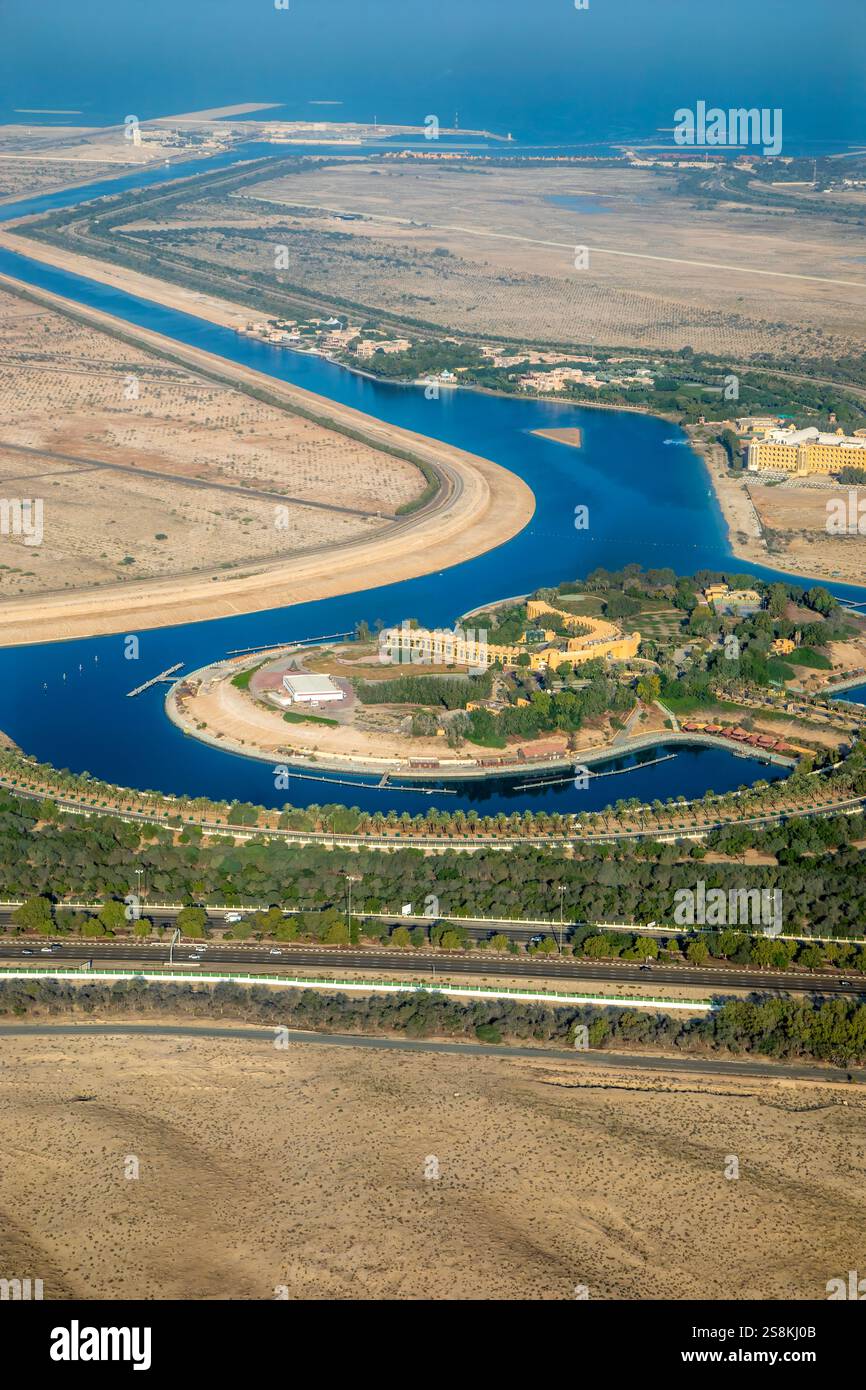 Ghantoot arial view, Abu Dhabi UAE Stock Photo - Alamy