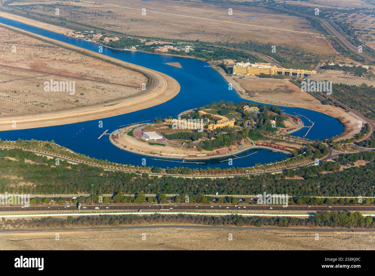 Ghantoot arial view, Abu Dhabi UAE Stock Photo - Alamy