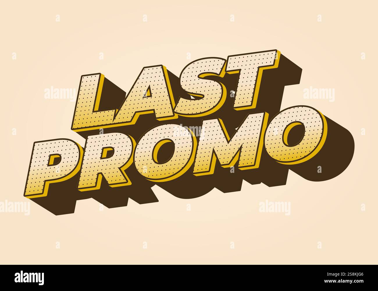 Last promo. text effect design for advertising promotion needs Stock ...