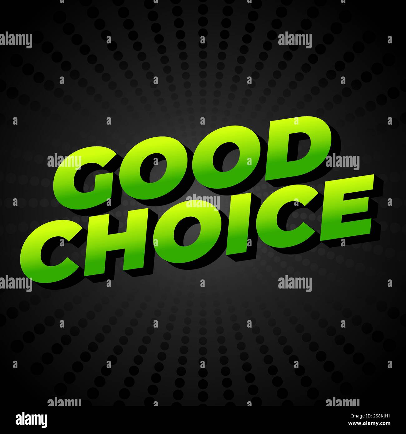 Good choice. text effect design for social media ads purpose Stock ...