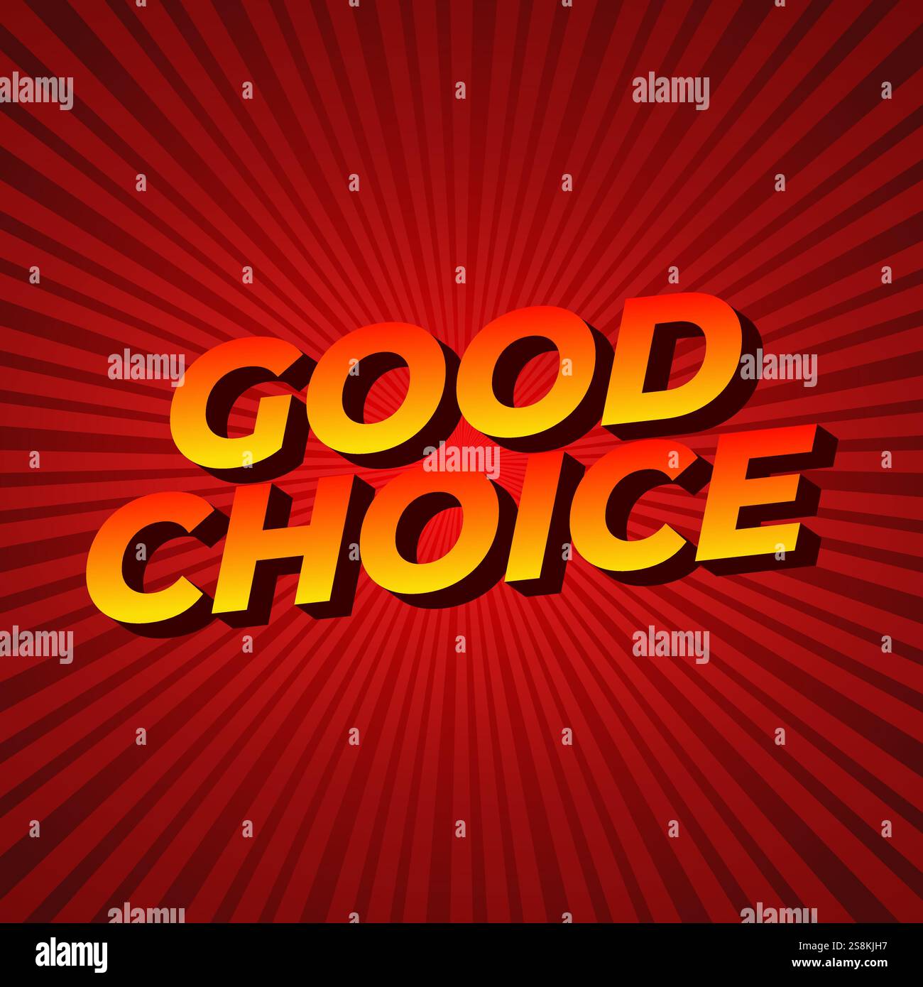 Good choice. text effect design for social media ads purpose Stock ...
