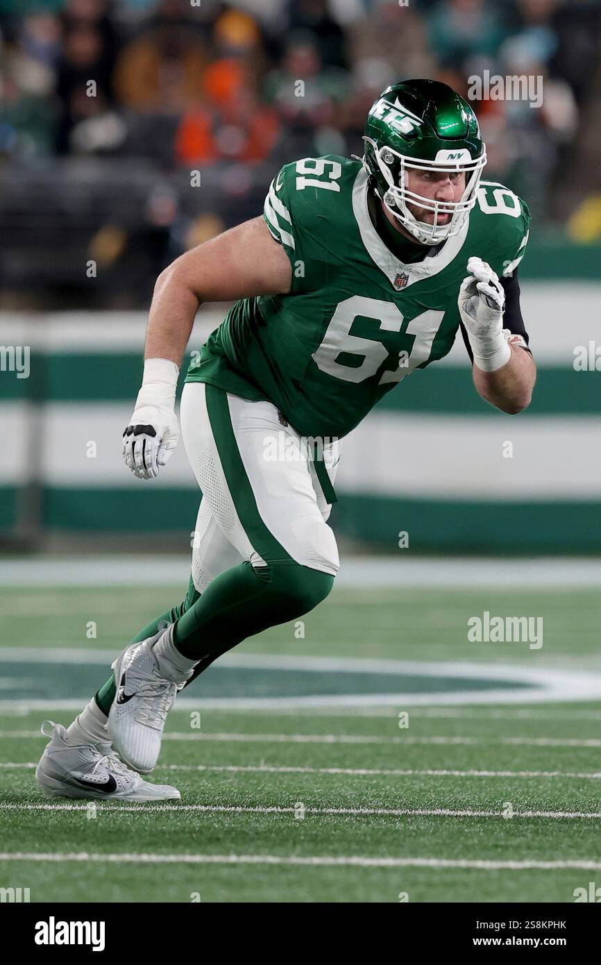 New York Jets offensive tackle Max Mitchell (61) in action against the ...