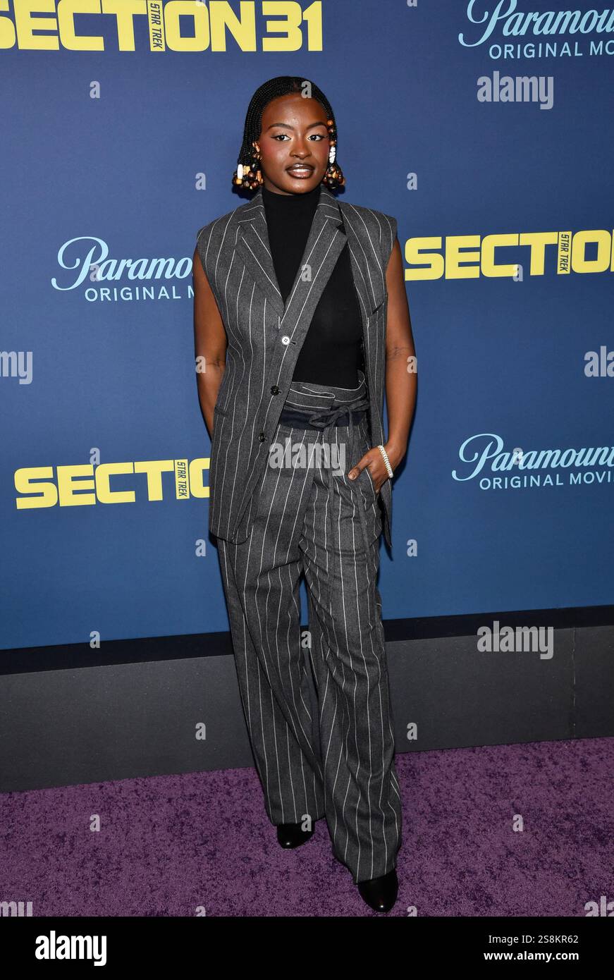 Celia Rose Gooding attends the Paramount+ premiere of "Star Trek ...