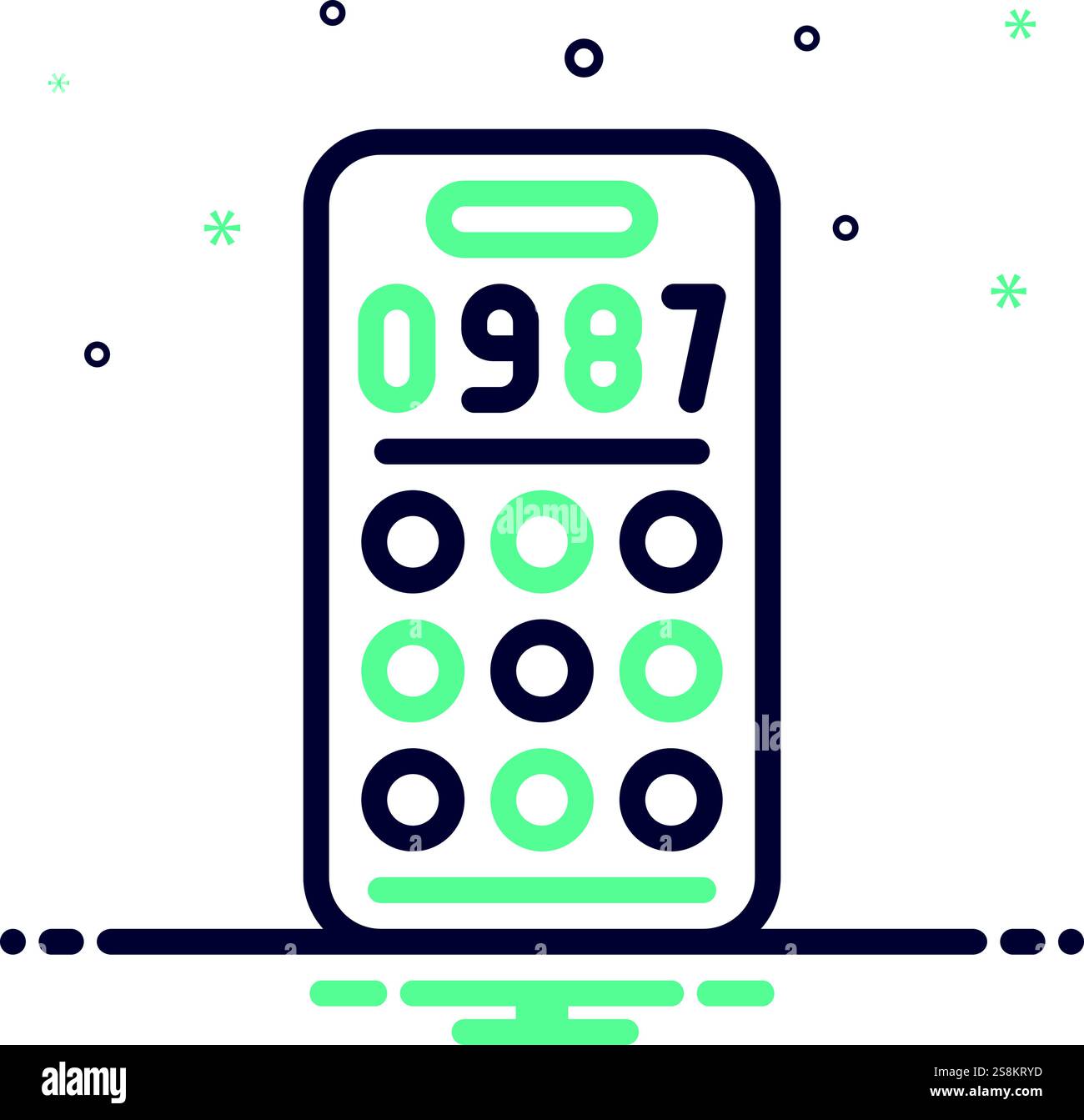 Icon for number, dial Stock Vector Image & Art - Alamy