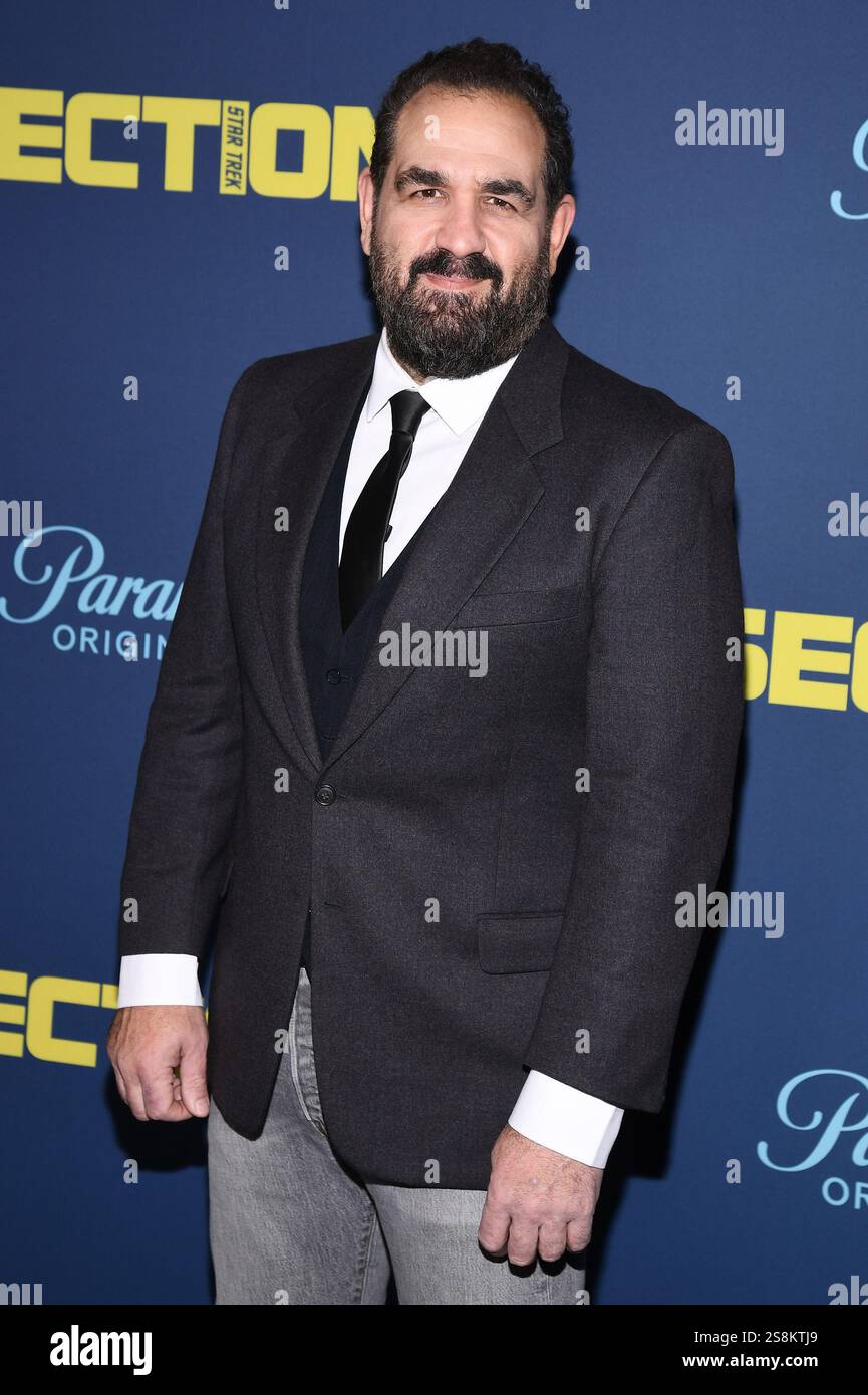 New York, USA. 22nd Jan, 2025. Joe Pingue attends Paramount 'Star Trek: Section 31' world ...