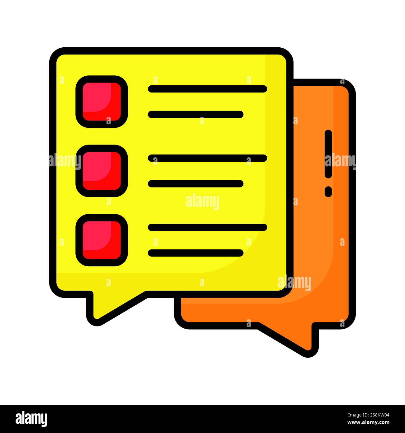 An icon of digital checklist in modern style, ready to use vectors ...