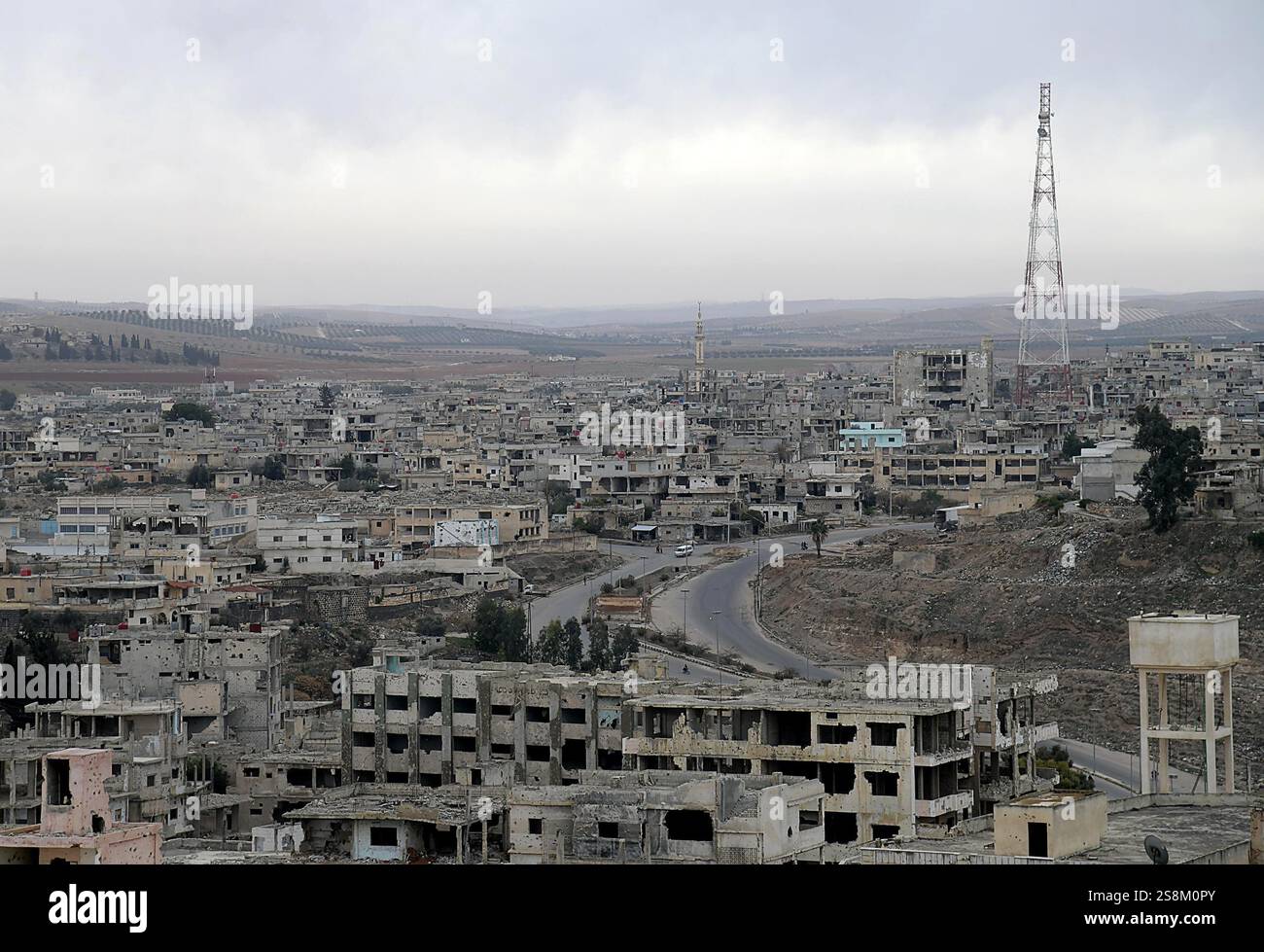 Daraa. 22nd Jan, 2025. This photo taken on Jan. 22, 2025 shows a view ...
