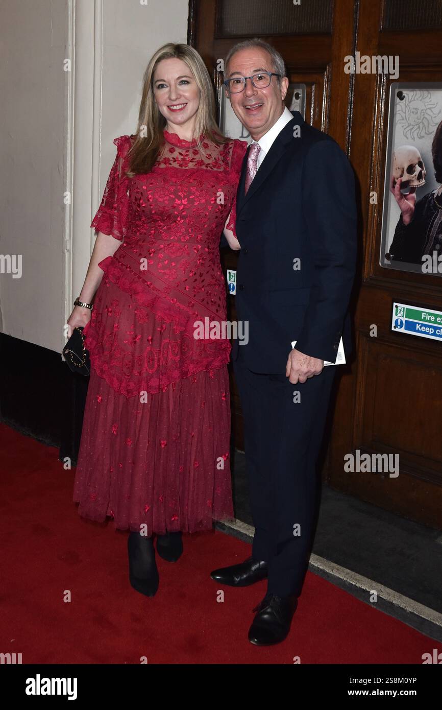 Victoria Coren Mitchell and Ben Elton attends The Upstart Crow Press ...