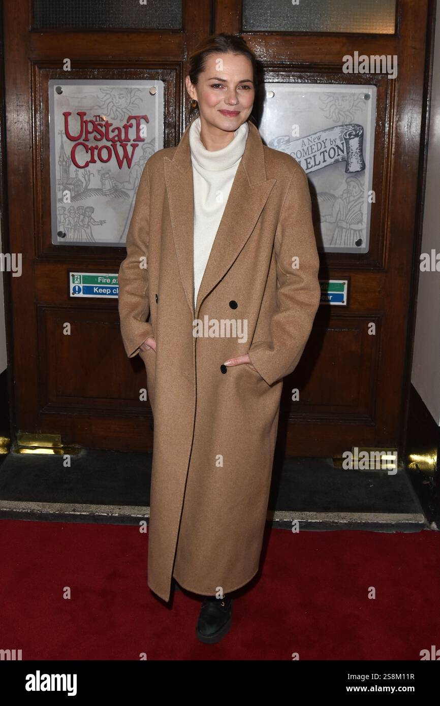 Kara Tointon attends The Upstart Crow Press Night at Gielgud Theatre in ...