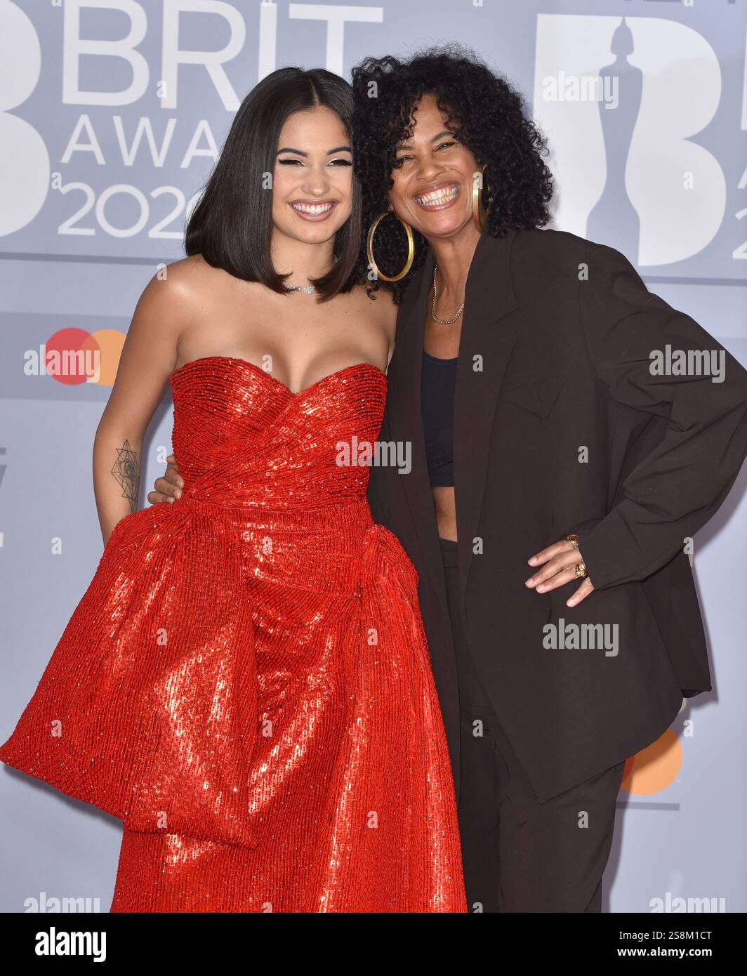 ***EDITORIAL USE ONLY*** Mabel and Neneh Cherry attends The BRIT Awards ...