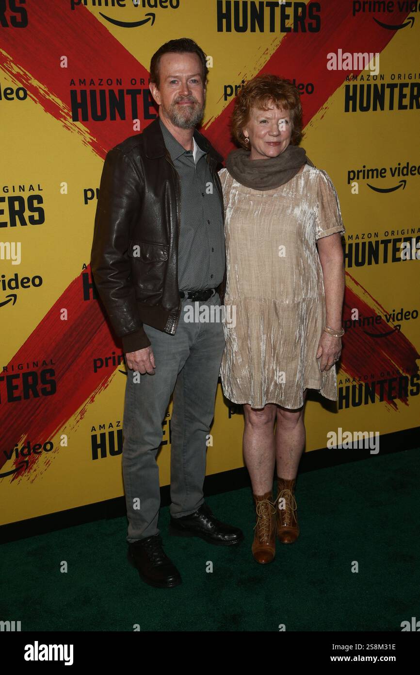 Dylan Baker and Becky Ann Baker at the 'Hunters' TV show premiere ...