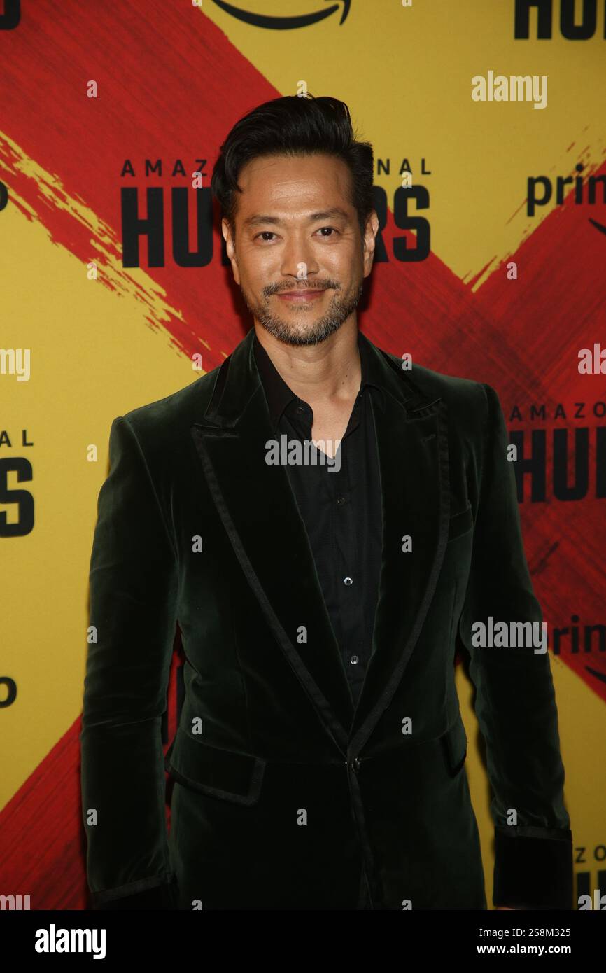 Louis Ozawa Changchien at the 'Hunters' TV show premiere, Arrivals, DGA ...