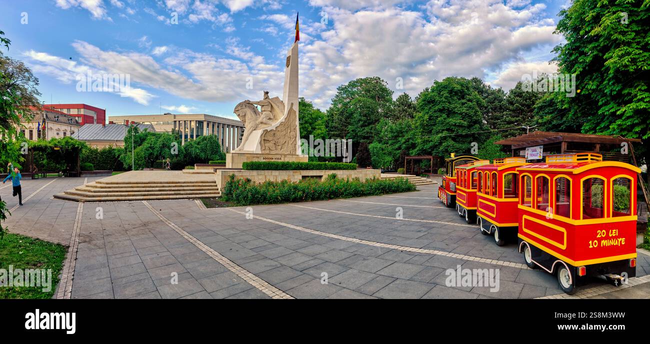 Monument in Radauti, Romania Stock Photo - Alamy