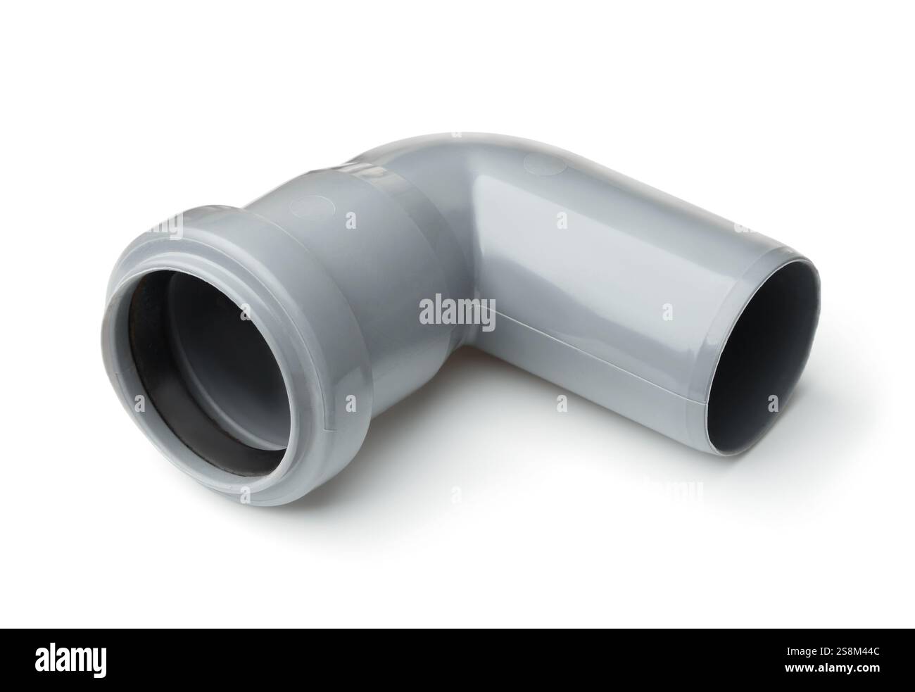 Polypropylene water pipe elbow fitting isolated on white Stock Photo ...