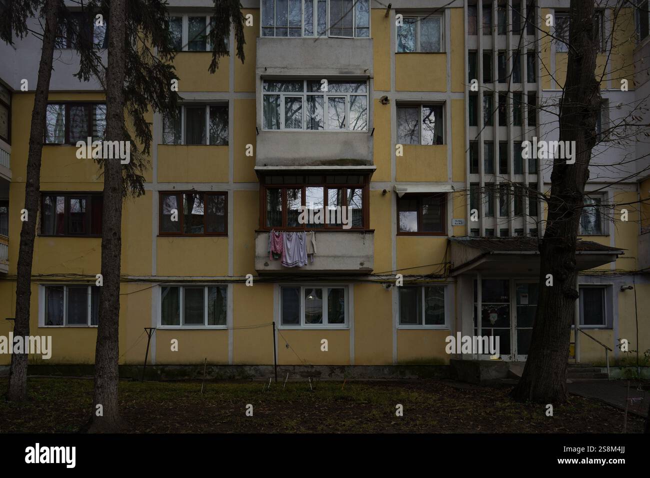 The legacy of communism on architecture in Romania. Apartment buildings ...