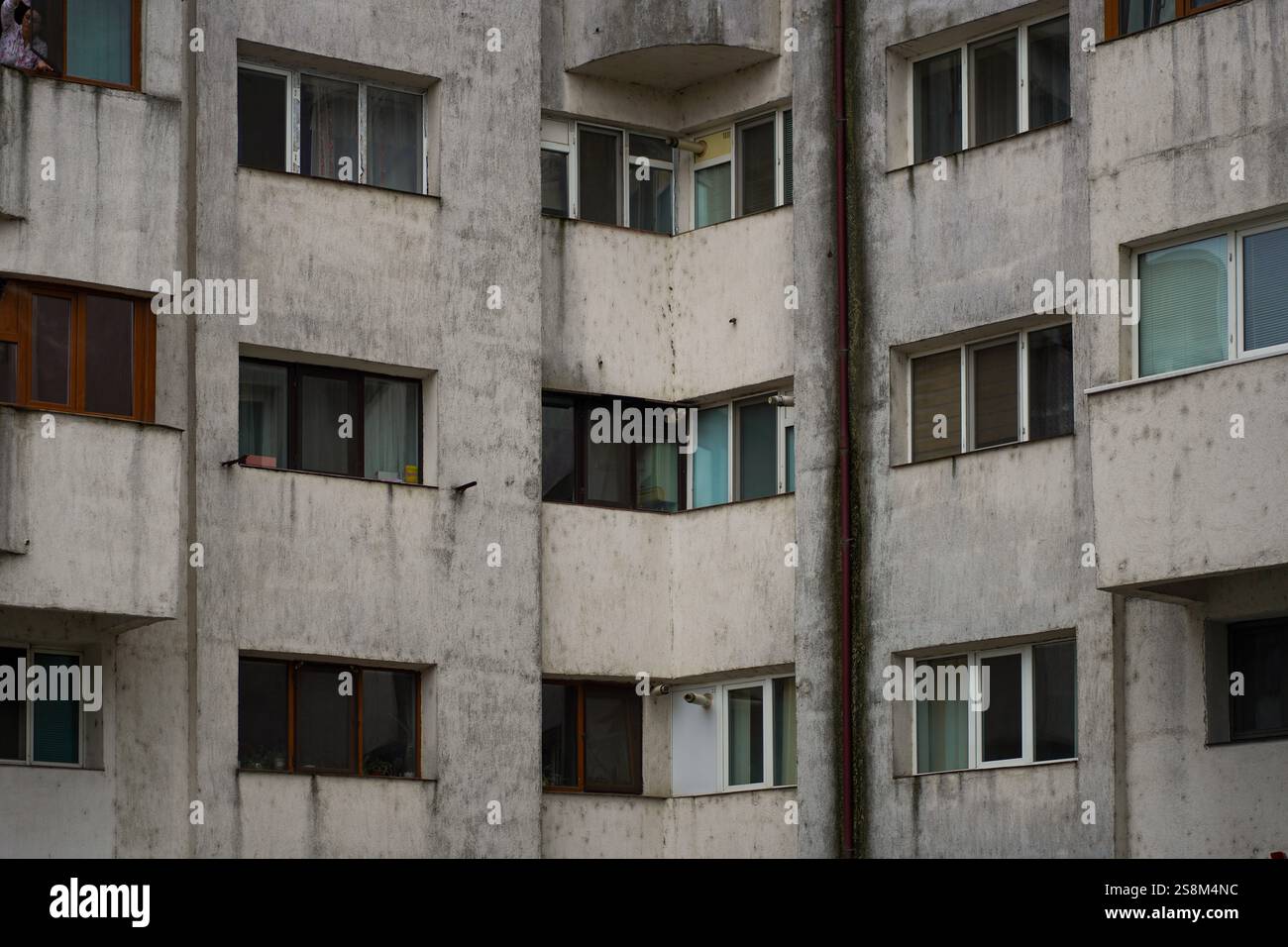 The legacy of communism on architecture in Romania. Apartment buildings ...