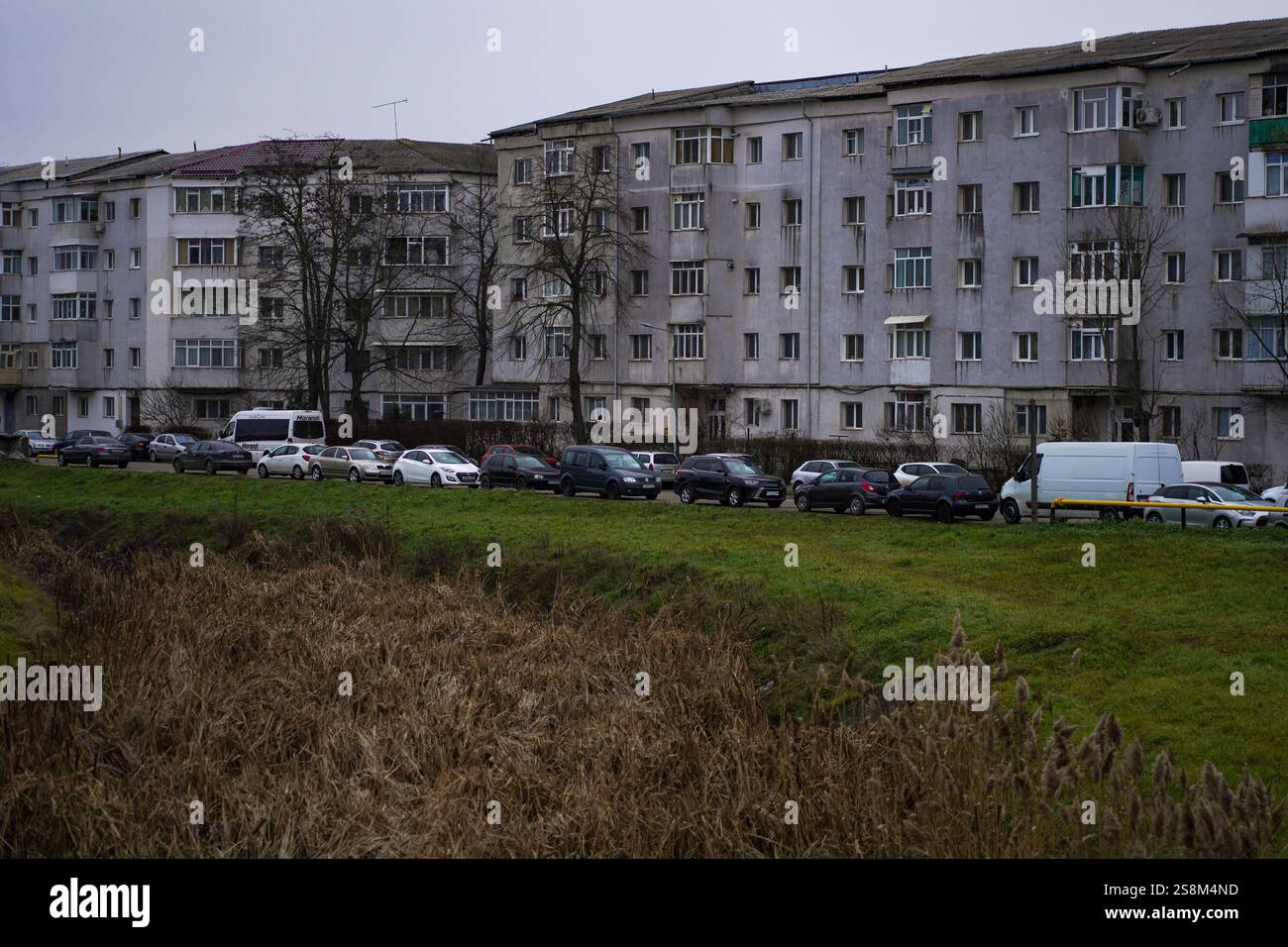 The legacy of communism on architecture in Romania. Apartment buildings ...