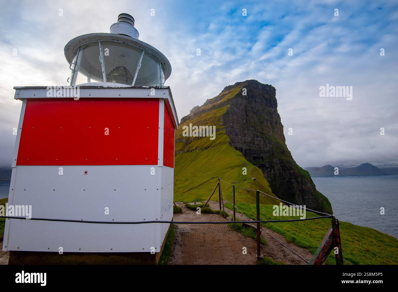 Kallur Lighthouse - Faroe Islands Stock Photo - Alamy
