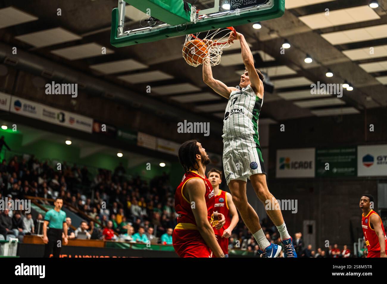 Roko PRKACIN of Nanterre 92 dunking during the Champions League, Play ...
