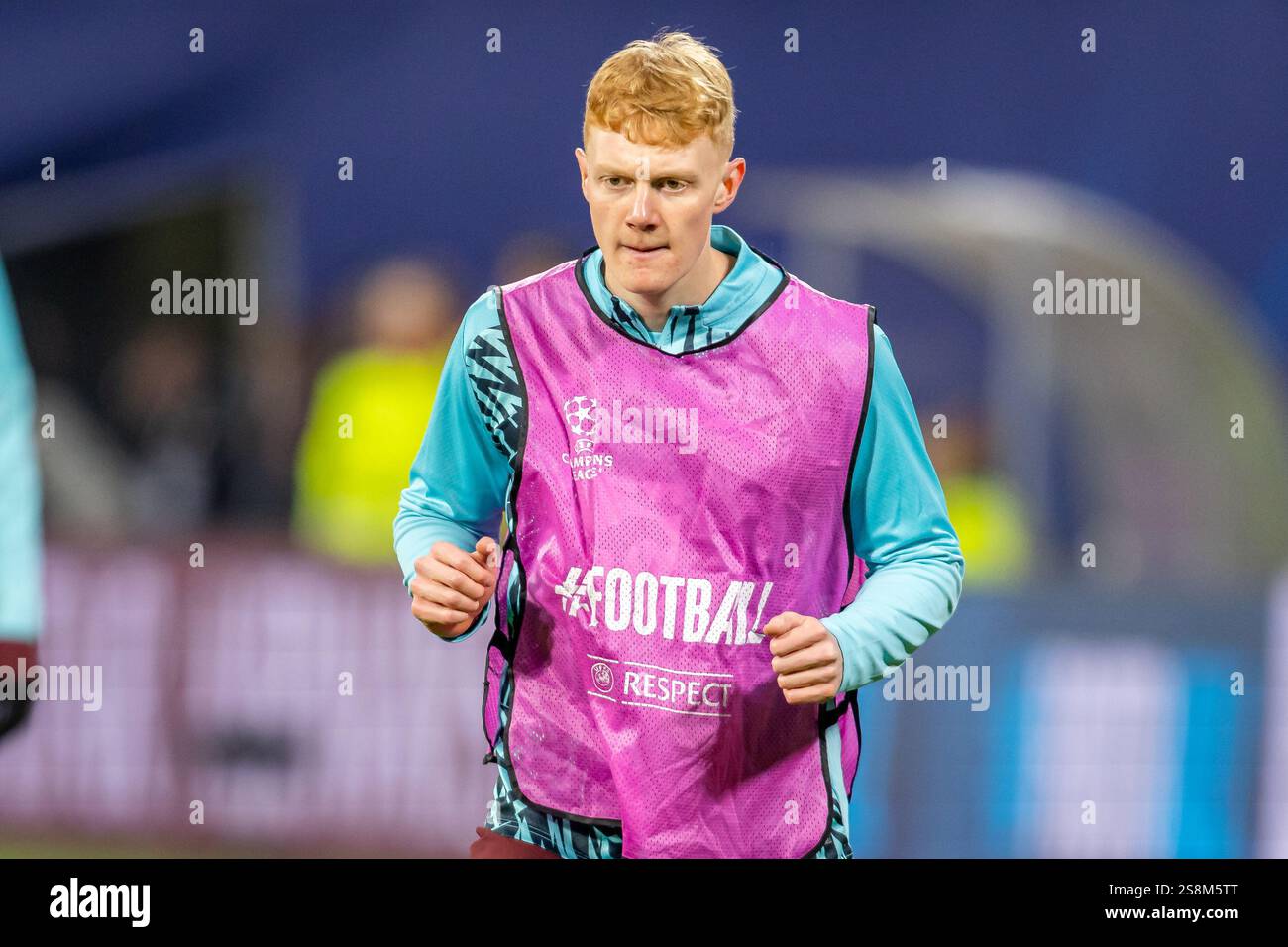 Leipzig, Germany. 22nd Jan, 2025. Nicolas Seiwald of RB Leipzig is ...