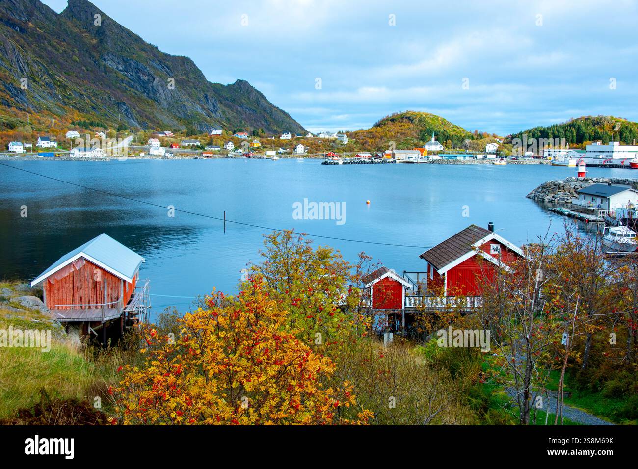 Moskenes Village in Lofoten - Norway Stock Photo - Alamy
