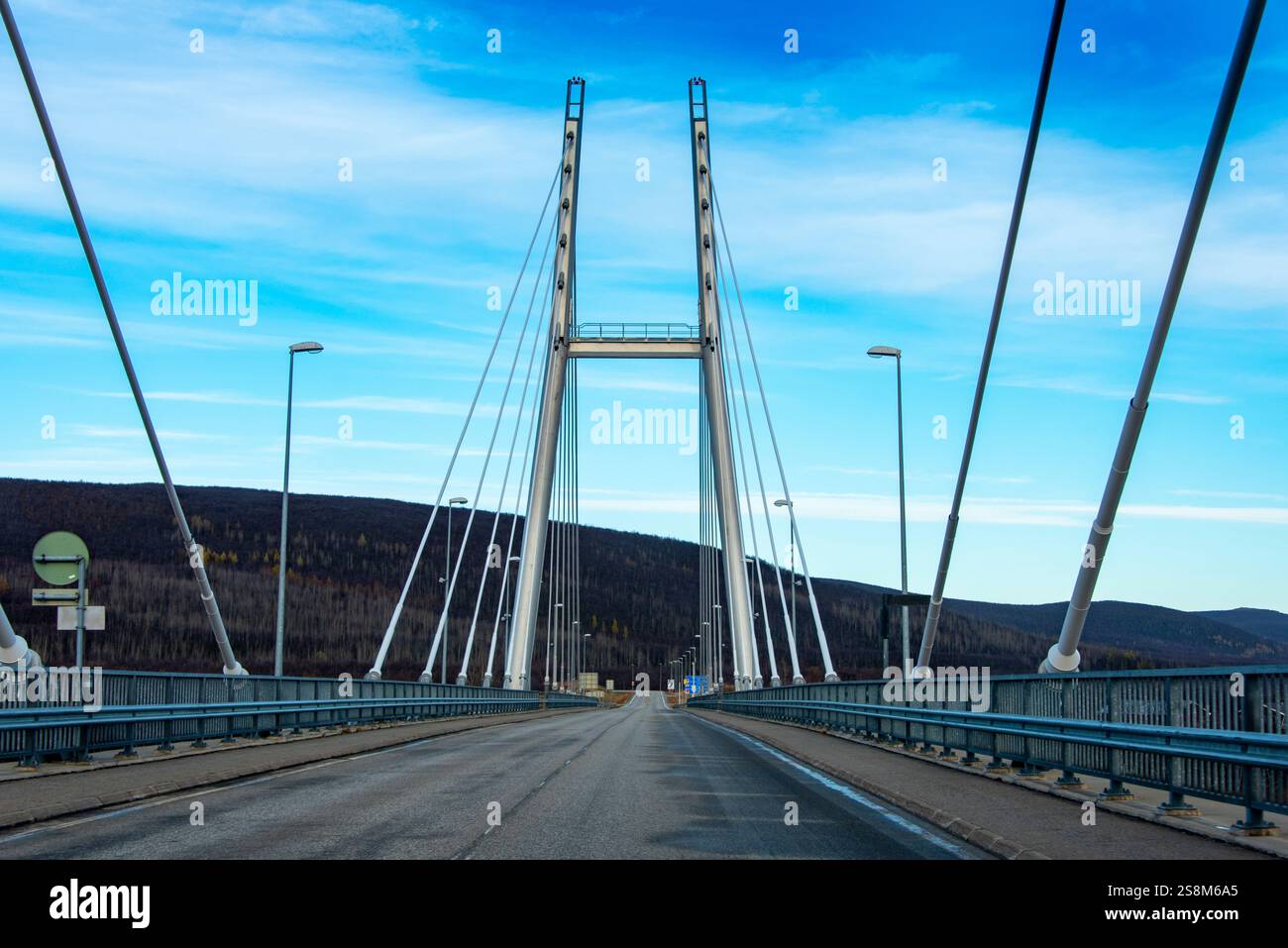 Sami Bridge in Utsjoki - Finland Stock Photo - Alamy