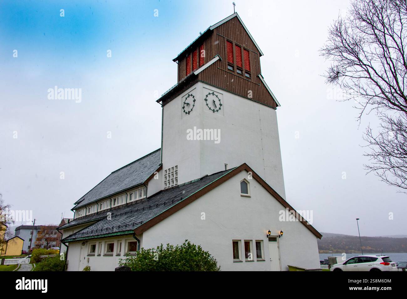 Church of Kirkenes - Norway Stock Photo - Alamy