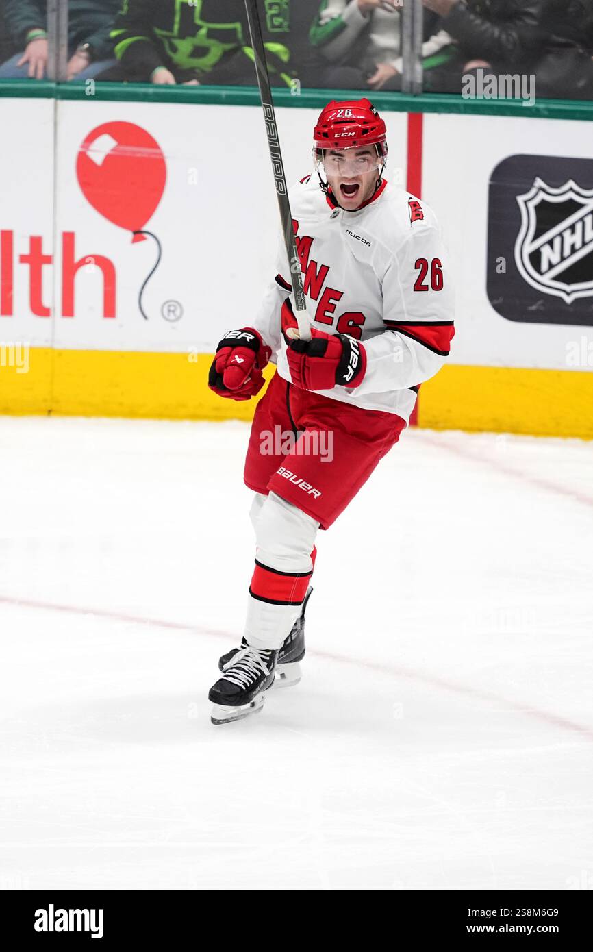 Carolina Hurricanes defenseman Sean Walker celebrates a score against ...