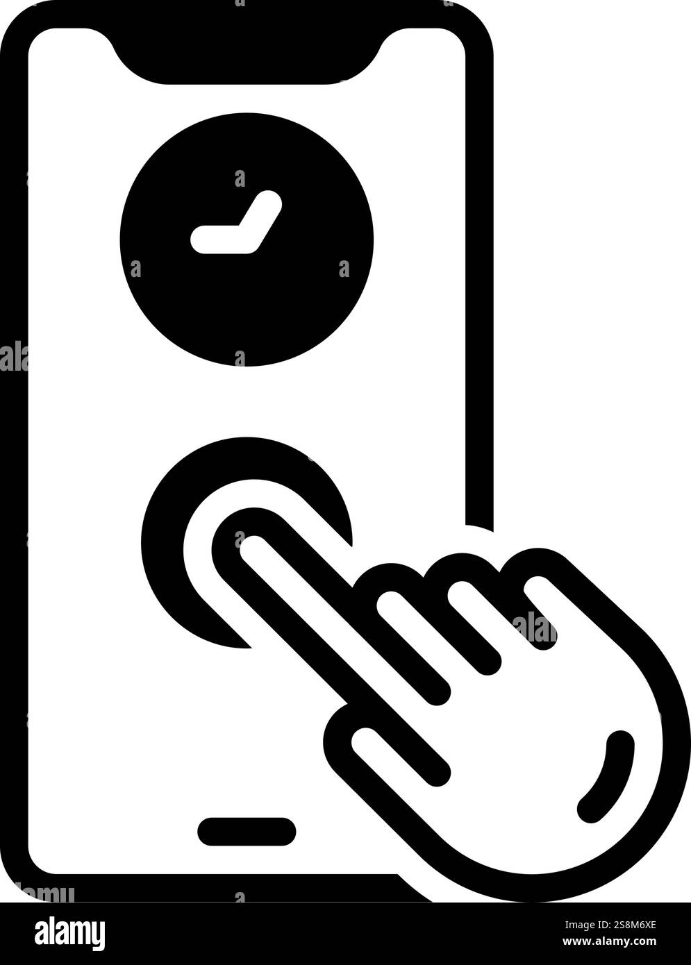 Icon for touch and hold, touch Stock Vector Image & Art - Alamy