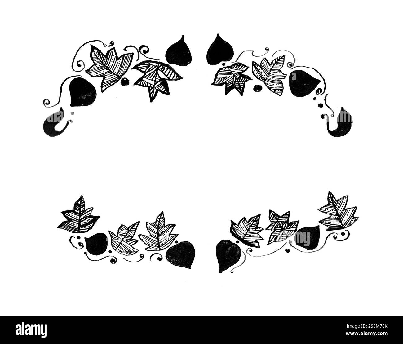 Ornate decorative framing Black and White Stock Photos & Images - Alamy