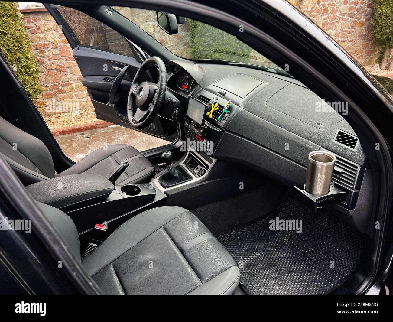 Kyiv, Ukraine - January 22, 2025: A detailed view of BMW X3 car ...