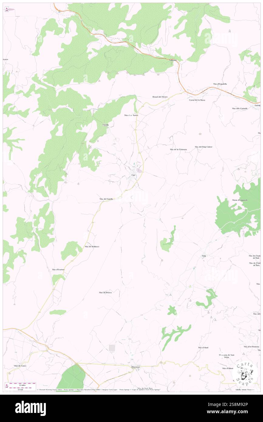 Cati, Província de Castelló, ES, Spain, Valencia, N 40 28' 17'', N 0 1 ...